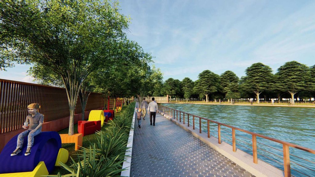 Charkop Pond Beautification, Mumbai - Collage Design