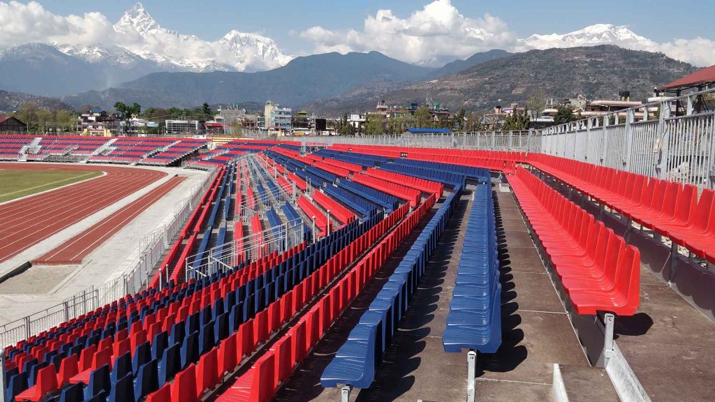 Pokhara Rangasala Stadium, Nepal – Collage Design