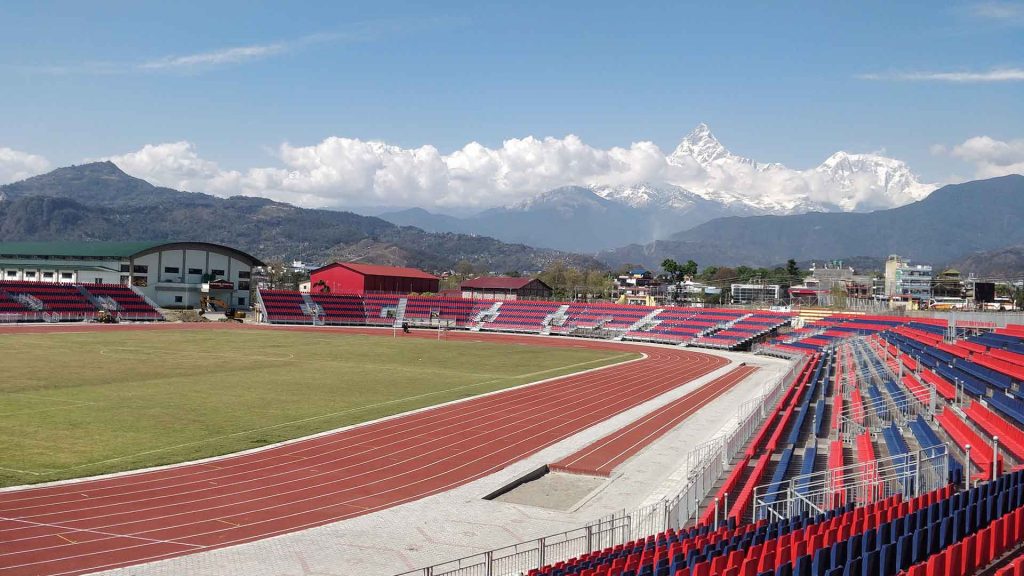 Pokhara Rangasala Stadium, Nepal – Collage Design