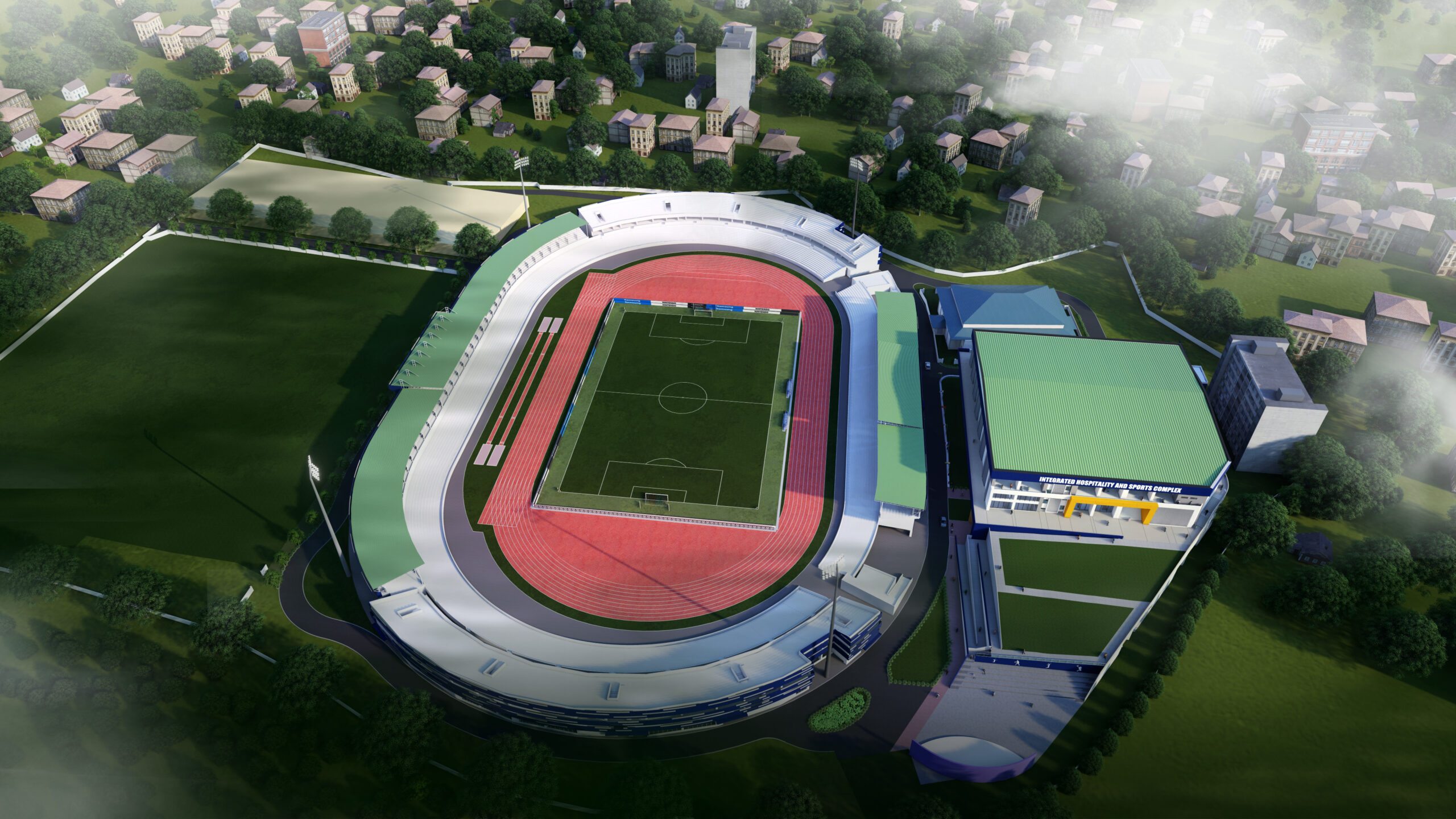 JN Stadium Upgradation, Shillong - Collage Design